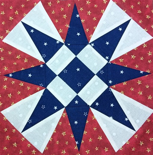 North Carolina Quilt Block Pattern | Eight-point Starburst (PDF Pattern) - Etsy Canada