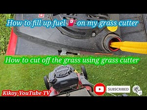 How to cutting grass using land mower | KIKOY YOUTUBE TV