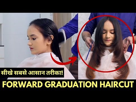 Step By Step Forward Graduation Haircut Tutorial | Feather Haircut | Layer Haircut | Kapils Salon