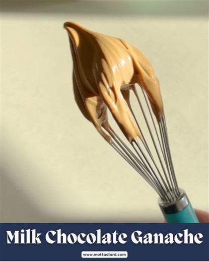 This milk chocolate ganache recipe has the perfect balance of sweet, salty and nutty caramelised notes from the brown butter. Full recipe here: https://mattadlard.com/recipes/brown-butter-milk-chocolate-ganache | Matt Adlard