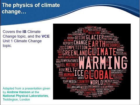 The Physics of Climate Change (IB / VCE tutorial)