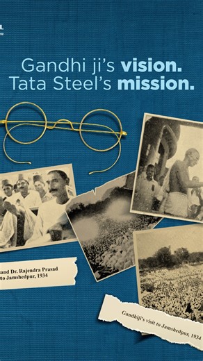 On this Gandhi Jayanti, we pay tribute to the Mahatma whose vision of truth and resilience continues to inspire generations. His unwavering belief in the power of integrity laid the foundation for a self-reliant nation. As we pledge to continue forging pathways that reflect a brighter tomorrow, his ideals guide us with values that stand the test of time. #TataSteel #WeAlsoMakeTomorrow #GandhiJayanti | Tata Steel