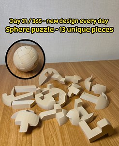 Sphere Puzzle – 13-Piece Assembly Brain Teaser - 3D model by Mazetropolis on Thangs