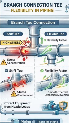 Why Tee Connections Are Not Rigid | Piping Stress Tip
