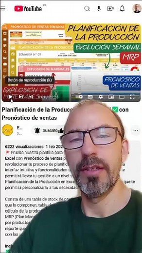 Planificación de la Producción📆en Excel✅con Pronóstico de ventas