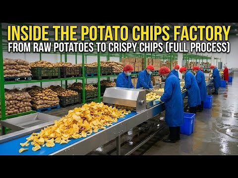 Inside the Potato Chips Factory: From Raw Potatoes to Crispy Chips (Full Process)