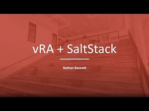 Sterling - vRealize Automation and SaltStack