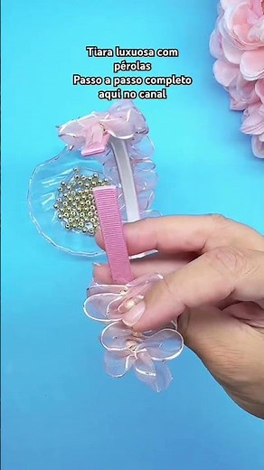 Tiara luxuosa / #diy #artesanato #tutorial