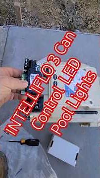 Intelliflo 3 can control your Pool Lights #diypool #pentair #pool #poolexpert #Intelliflo3 #ledlight