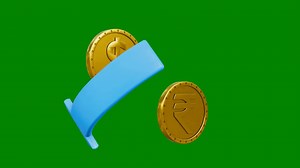 Exchange Money Animation With Coin Moving Stock Motion Graphics SBV-349005599 - Storyblocks