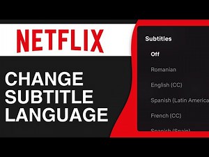 How To Change Subtitle Language On Netflix - Easy Tutorial