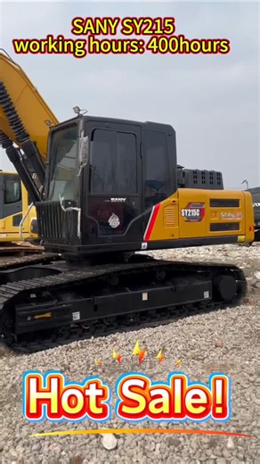 GJ-Ella on Instagram: "⛏️【Construction All-Rounder! SANY 215 Excavator In Stock Now】 ✅ Genuine Cummins QSB7 Engine, 129kW High-Efficiency Output, 195kN Bucket Digging Force, Excels in Earthmoving & Rock Crushing! 🏔️ ✅ 21-Ton Golden Class + Reinforced X-Chassis, Optimized Track Width, Stable Operation on Muddy & Uneven Terrain! ✅ Smart Load-Sensing Hydraulic System + 2 Working Modes, Precise Fuel Injection, Cuts Fuel Cost Per Shift by 8%+! ✅ Spacious Silent Cab with Air Suspension Seat & 360° Vi