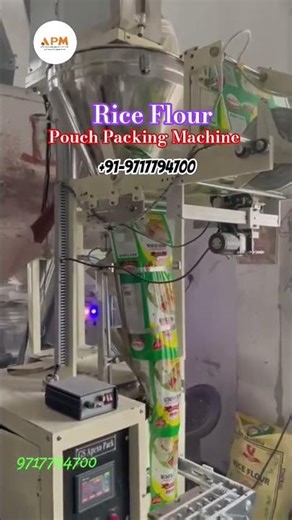 Rice Flour Pouch Packing Machine with Servo Auger Filler | Rice Flour Packaging Machine