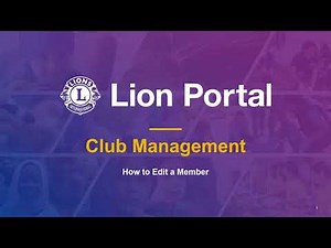 Club Management: How to Edit a Member
