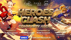 967 reactions · 23 shares | CLAIM YOUR VICTORY!  The #HeroesClash2024 Community Arena is set! Gather your team and dominate the battlefield on the upcoming tournament dates. ⚔️ Scan the QR code to sign up, and don’t forget to join our Discord for the latest updates: https://discord.gg/HwcjSCxNDU Join the fun and create #LegendaryMomentsatSMDC | SMDC Sun Mall | Facebook