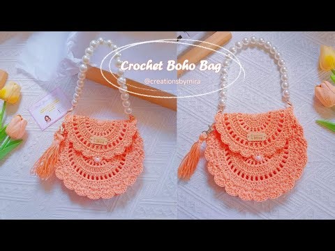 How to Crochet a Boho Bag 💗✨ || Step-by-Step Tutorial
