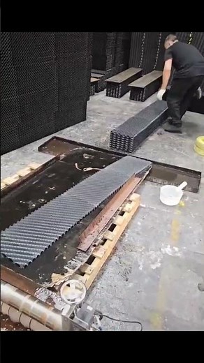 Install cooling tower packing.