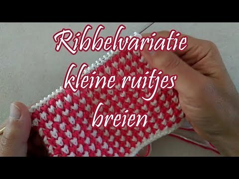 Knitting a diamond pattern - super easy! - Breimeisje.nl
