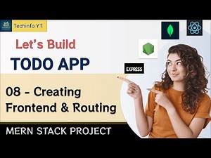 Creating frontend and routing setup Mern todo App | | Mern Stack Project