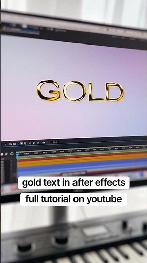 Learn how to create a gold text effect and animation in After Effects!