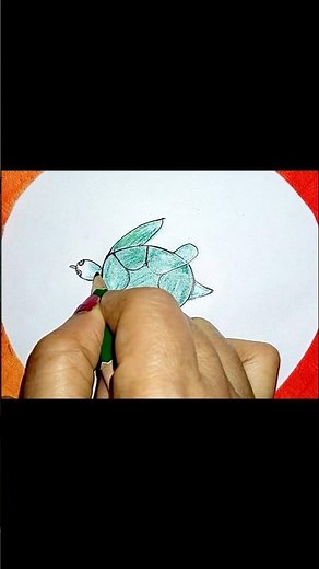 Draw easy Tortoise 🐢 … #shorts #trending #youtubeshorts #shortvideo #viralvideo #short #shortsfeed
