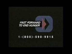 Fast Forward to End Hunger advert with Ted Danson (1997)