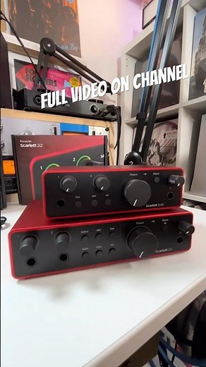 Checking out the 4th Gen Focusrite Scarlett Solo & 2i2 #musicproduction #homestudio #focusrite