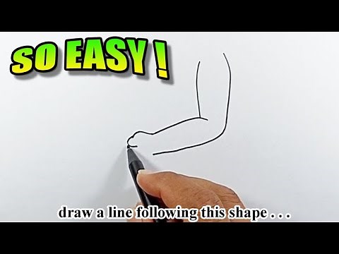 How to draw arms and hands | Easy Drawings