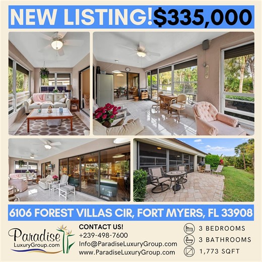 ✨ New Gulf-Access Listing in Fort Myers! ✨ Experience the best of SWFL living at Forest Villas, where this beautifully updated villa offers rare Gulf access, spacious indoor–outdoor living, and a community boat ramp along the Ten Mile Canal—perfect for boaters, kayakers, and outdoor lovers. Enjoy resort-style amenities, a two-car garage, and a prime location just minutes from Gulf beaches, dining, shopping, and RSW Airport. This is low-maintenance Florida living at its finest in one of Fort Myer