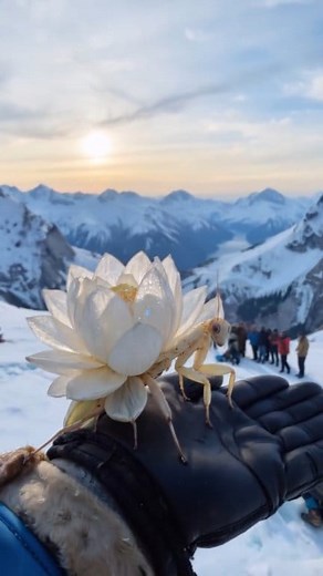 🫨"Rare Encounter: The Elusive Lotus Mantis"🤔 #mystery #trendingreelsvideo #viralvideoシ #aigenerated #AI #viralpost2025 | TUBER MATES