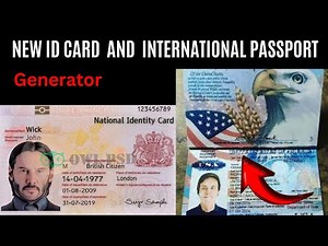ID card international passport generator. (New method 2026)