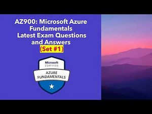 Microsoft Azure Fundamentals AZ-900 | Latest Exam Questions and Answers 2024 (Set #1)