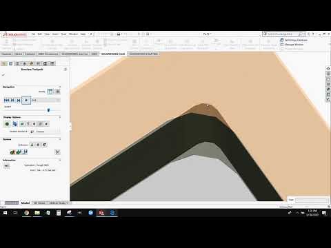 Solidworks CAM Tutorial: Adding Tool Paths (3)