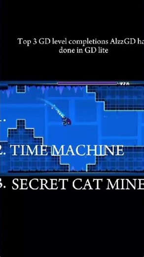 TOP 3 OF MY COMPLETIONS IN GD LITE (I'm a starter ok?) #geometrydash #gd (Edited by ‪@tz3riyx‬)