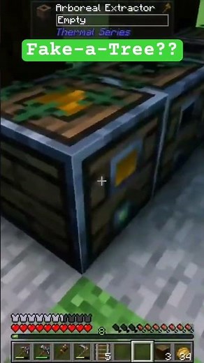 Fake Tree Arboreal Extractor. #minecraft #create