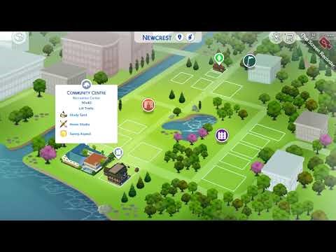 Sims4 Ep7 Community Center pt6 Outdoors and Dining Area Speedbuild