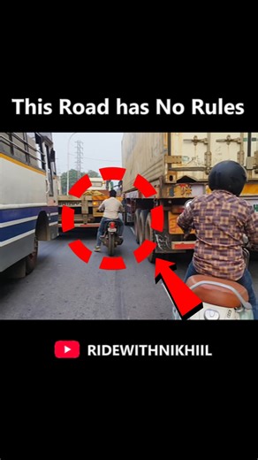 Ridewithnikhil on Instagram: "This Traffic Had NO RULES 😳🔥 . . . One guy cutting through vehicles, One without helmet, Another desperately searching for an escape route 😭🚦 It felt like full survival mode on Indian roads today 💀 Ride safe, guys… this chaos is real! #reels #viralreels #trafficchaos #indianroads #motovlog #bikelife #trafficfails #nohelmet #streetvibes #roadreality #indiabikers #trendingreels #funnyreels #chaosonroads #ridevibes"