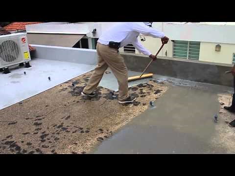 MICRO-TOPPING™ con SABAKRETE™ en techo de concreto