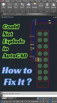 Explode issue in AutoCAD #autocad #autocadtutorials