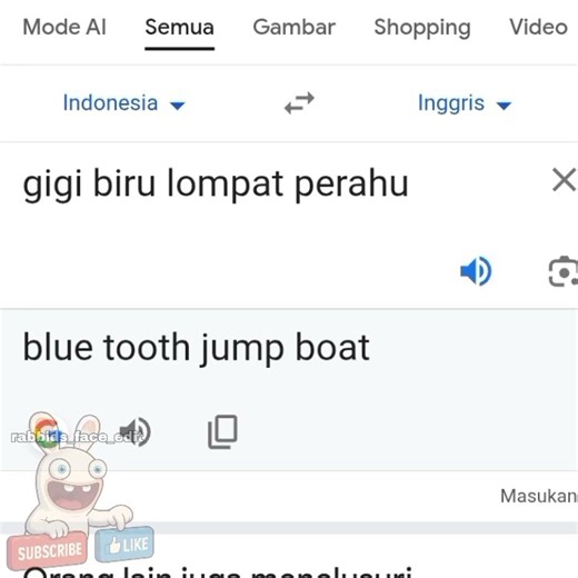 blue tooth jump boat 💀#rabbids #spongebob #translate