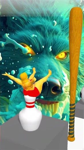 Reverse Squeezy Girls Epic Satisfying Gameplay vs ANGRY WOLF! Toothpaste Challenge 🐺🦷