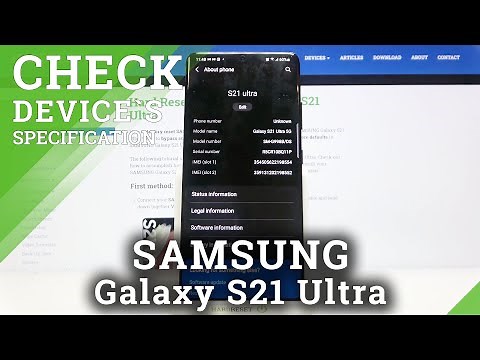 How to Check Model Number in SAMSUNG Galaxy S21 Ultra