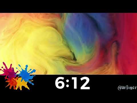 10 Minute Timer Sensory Colorful Countdown with Calming Lounge Music