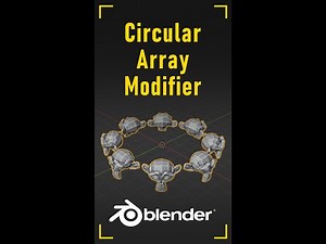 Blender Circular Array modifier with Geometry Nodes in 60 seconds #shorts