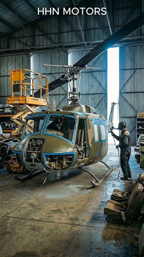 “Abandoned Military Helicopter FULL Restoration | From War Relic to Hangar Showpiece”