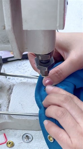 Button Installation in Garment Production | MMS Clothing