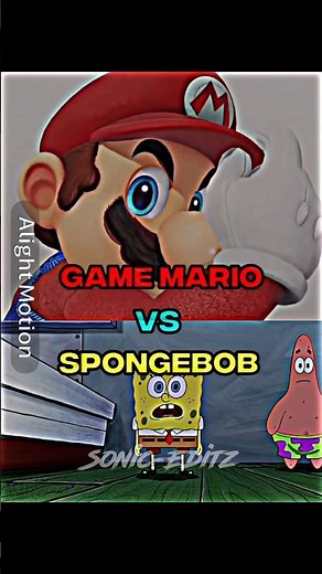 Mario vs SpongeBob