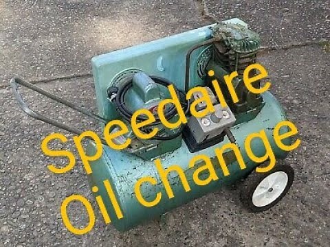 Speedaire Compressor oil change