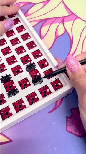 How to REMOVE & INSTALL Plate-Mounted Stabilizers on your Keyboard! 🔎 #howto #keyboard #gamingsetup