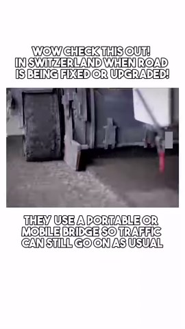 3.8M views · 50K reactions | Check out this cool way of fixing road and tolls in Switzerland using Overpass Bridge so traffic can still continues! #overpass #bridge #roadfixing #road #switzerland #jembatan | adrianwidjy | Facebook